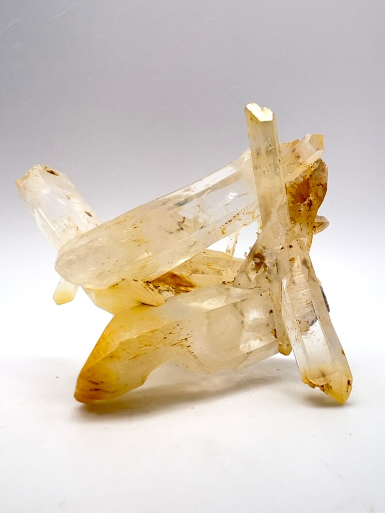 Mango Quartz Cluster (cabiche, Quipama, Colombia) - 44g, Halloysite ...