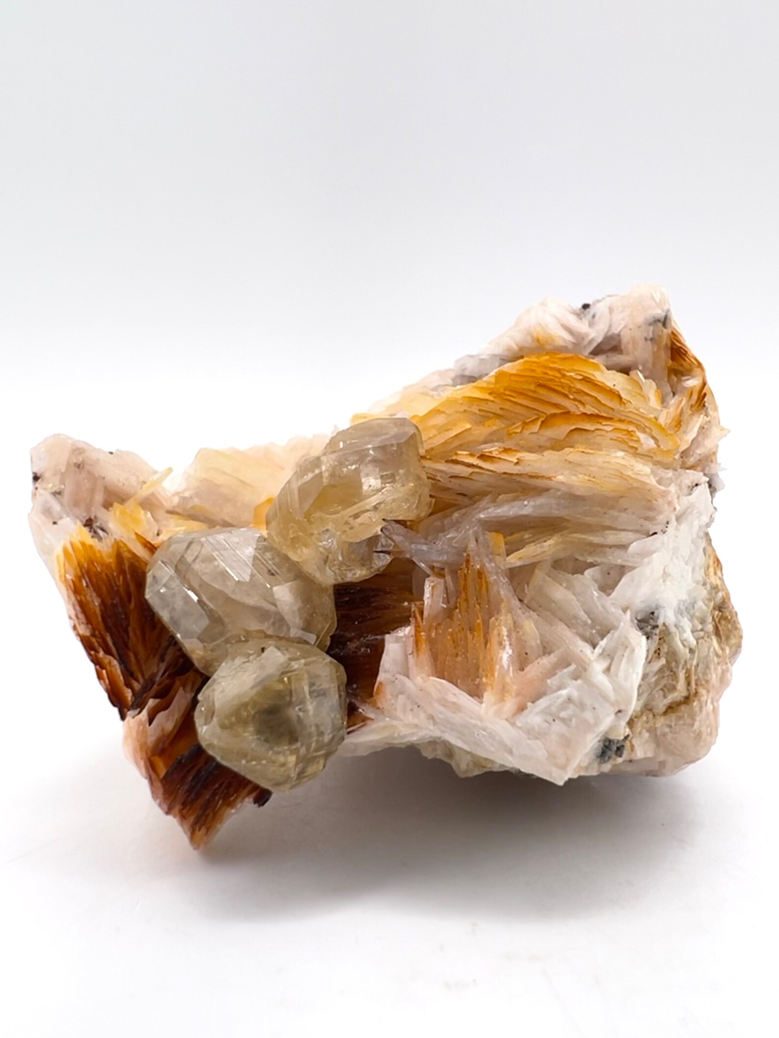 Cerrusite With Barite Specimen (mibladen Mining District, Midelt ...