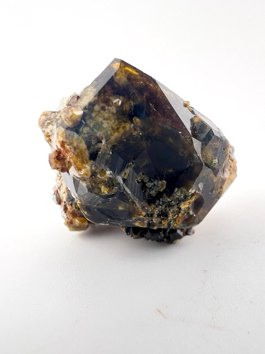 Yellow Garnet and Muscovite Crystal Cluster (sandare Mine, Kayes Region ...
