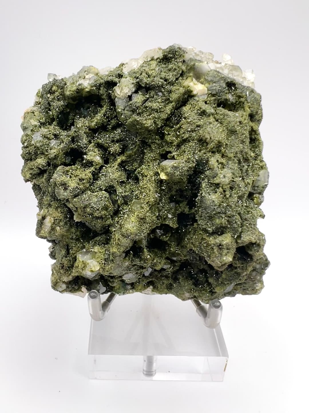 Forest Epidote With Quartz Specimen (turkey) – 358g, Super Sparkly and ...