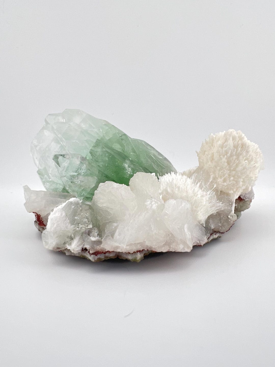 Green Apophyllite With White Stilbite and Mesolite (baner, Pune ...