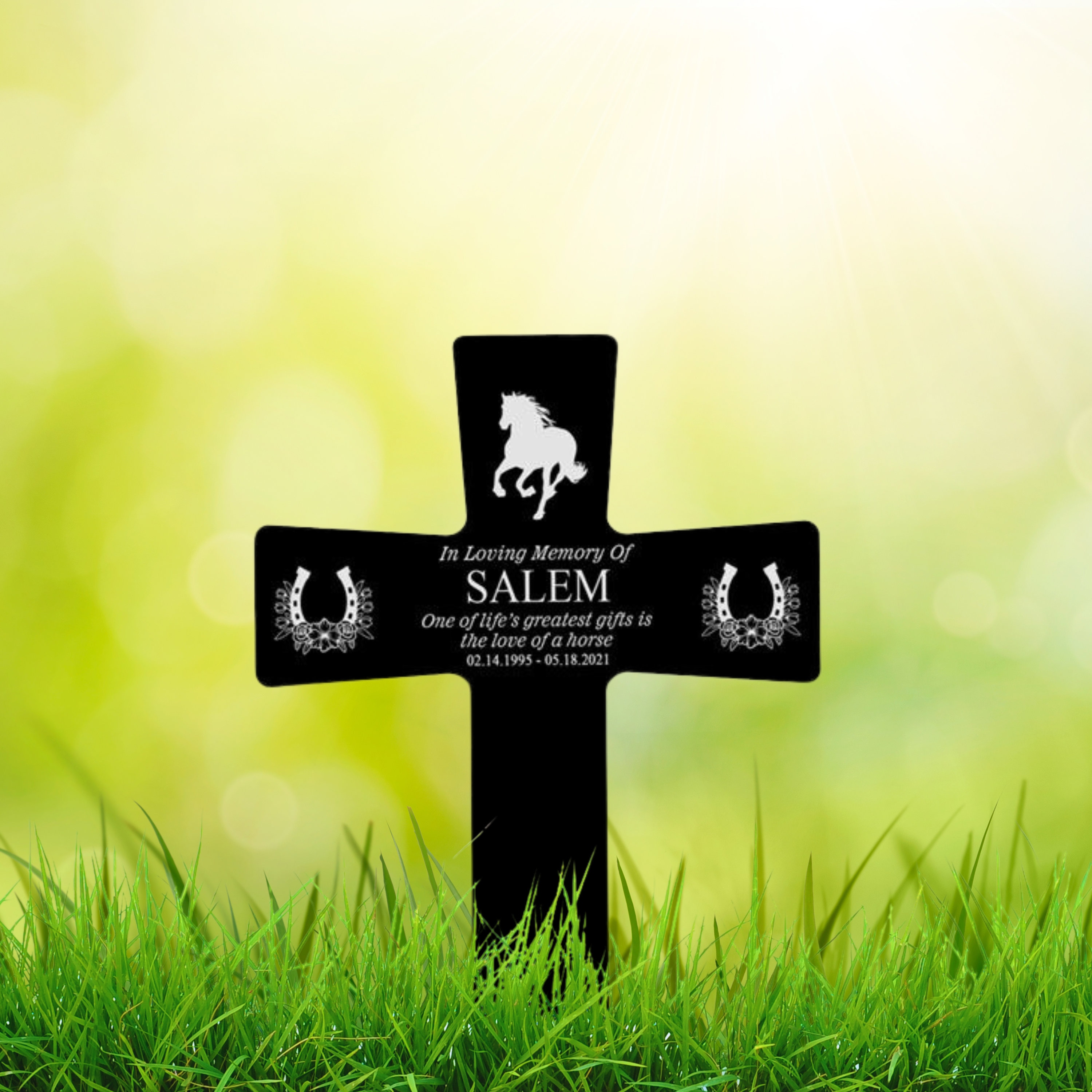 Personalized Loss of Horse Plaque, Horse Loss Grave Marker, Sympathy ...