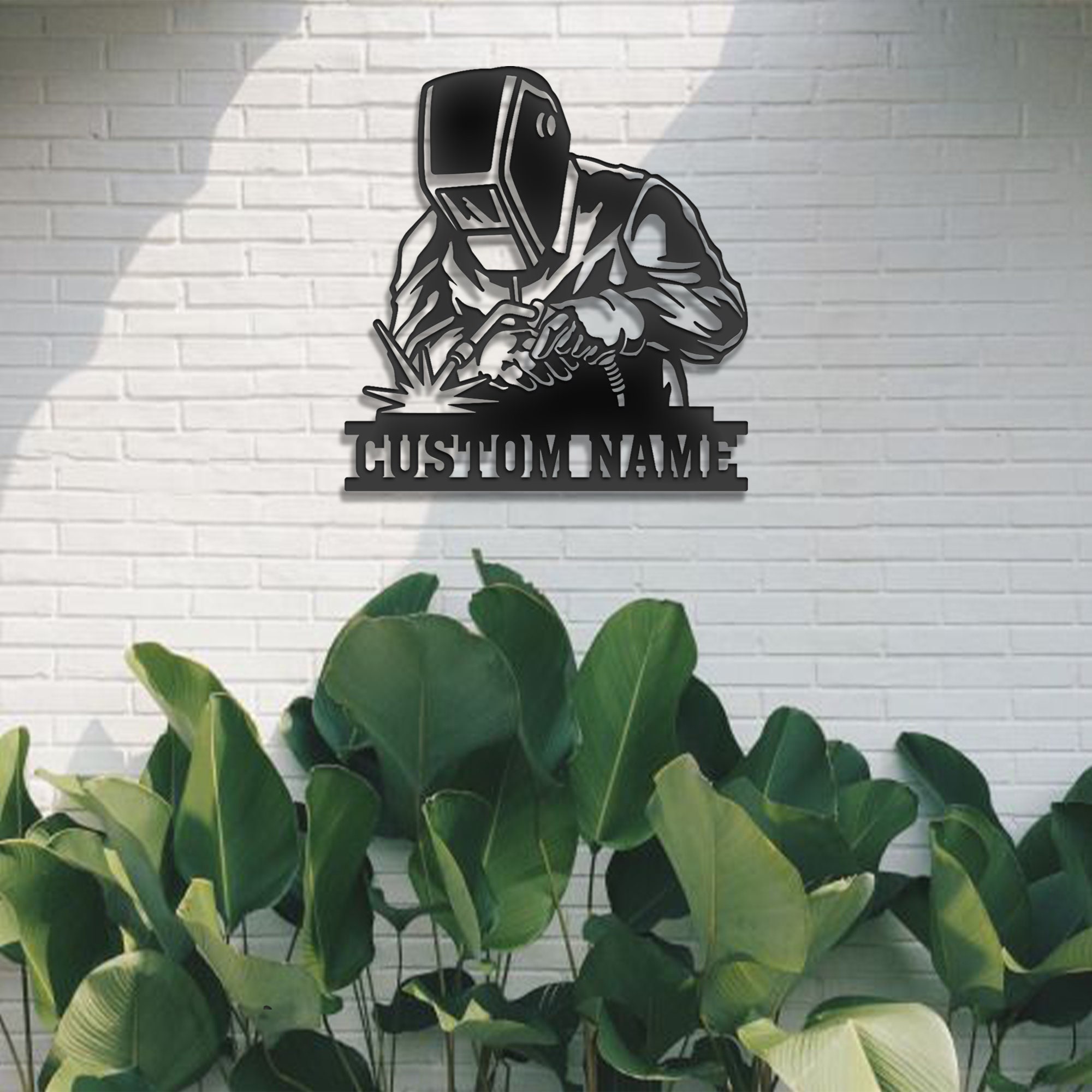 Welder Metal Wall Personalized, Custom Welder Monogram Name Sign ...