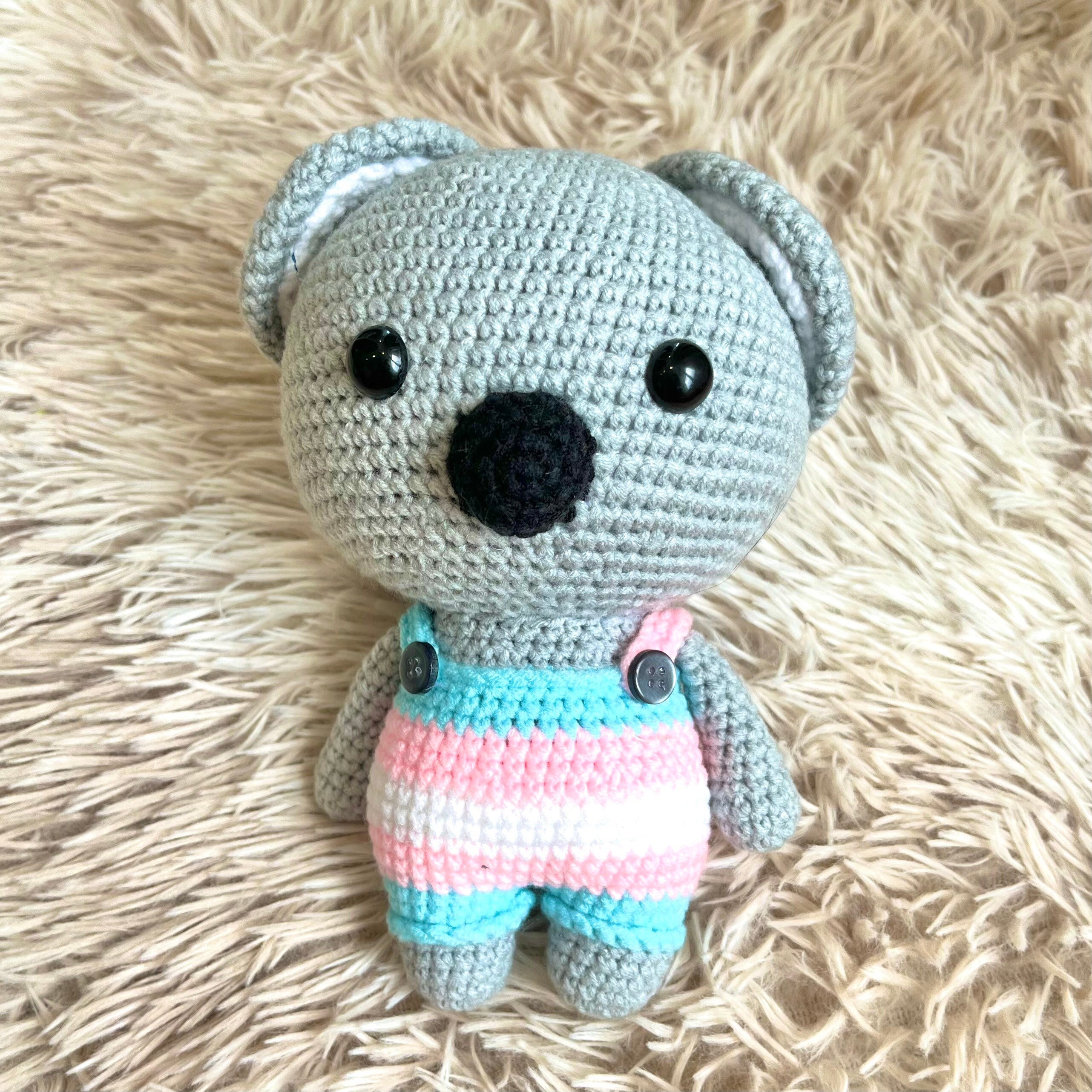 Koala LGBT Doll - Custom Rainbow Crochet Doll - Doll LGBTQ+ Koala ...