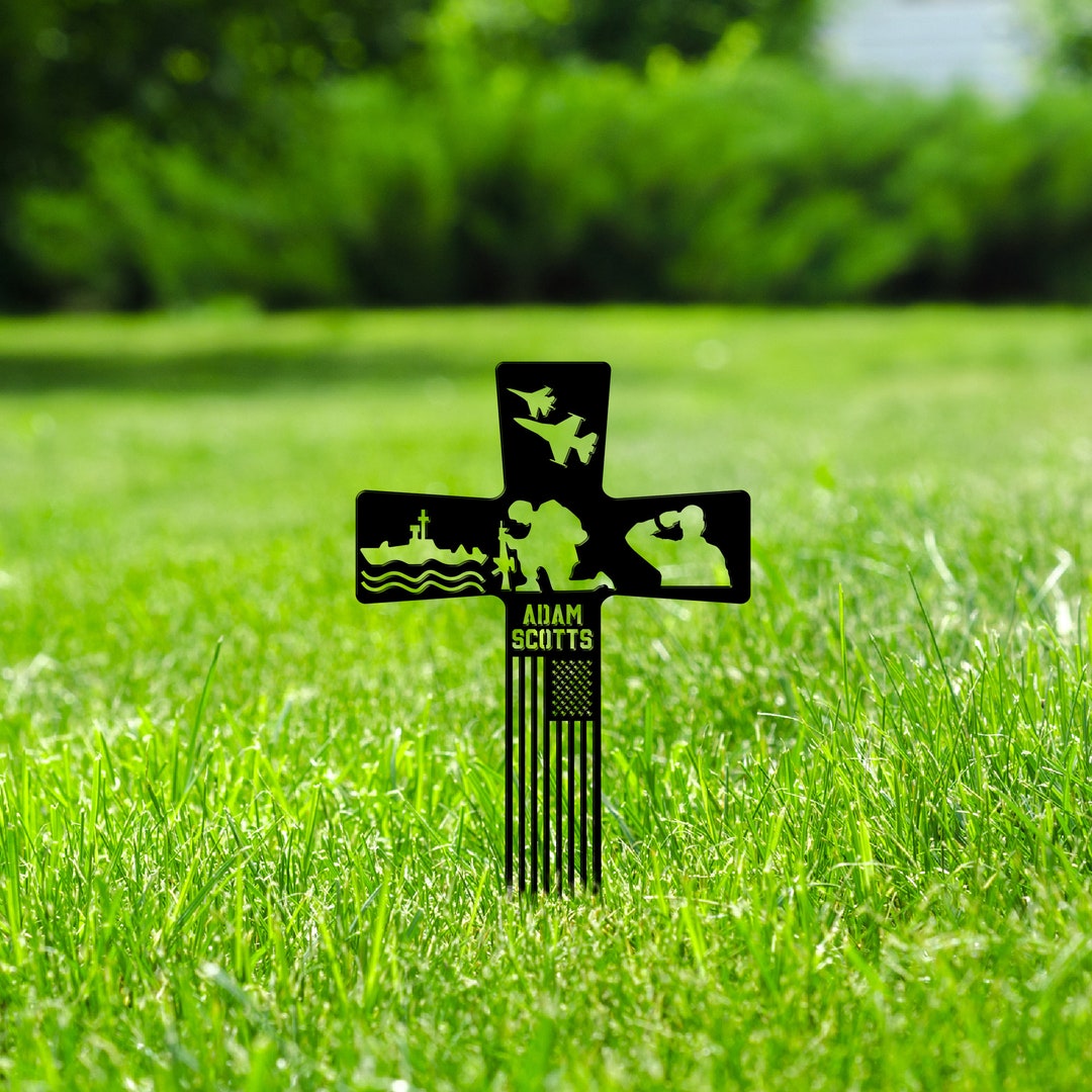 Custom Veteran Memorial Plaque, Veteran Grave Marker, US Army Sympathy ... Custom Veteran Memorial Plaque, Veteran Grave Marker, US Army Sympathy ...