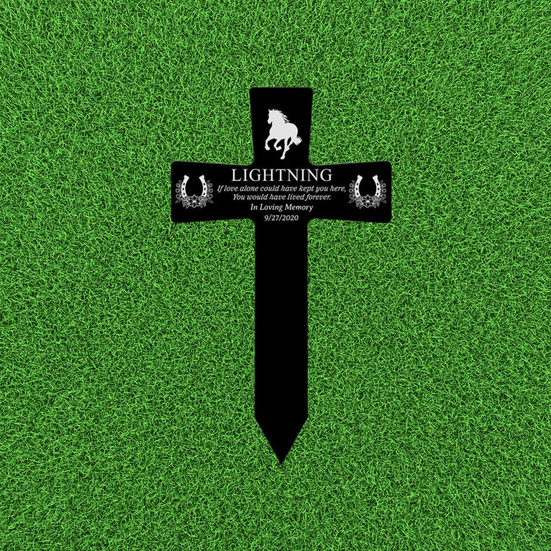 Personalized Loss of Horse Plaque, Horse Loss Grave Marker, Sympathy ...