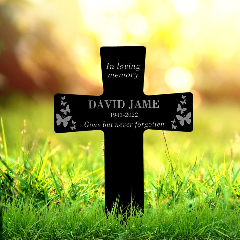 Custom Grave Marker Human, Grave Marker for Cemetery, Cross Grave ...