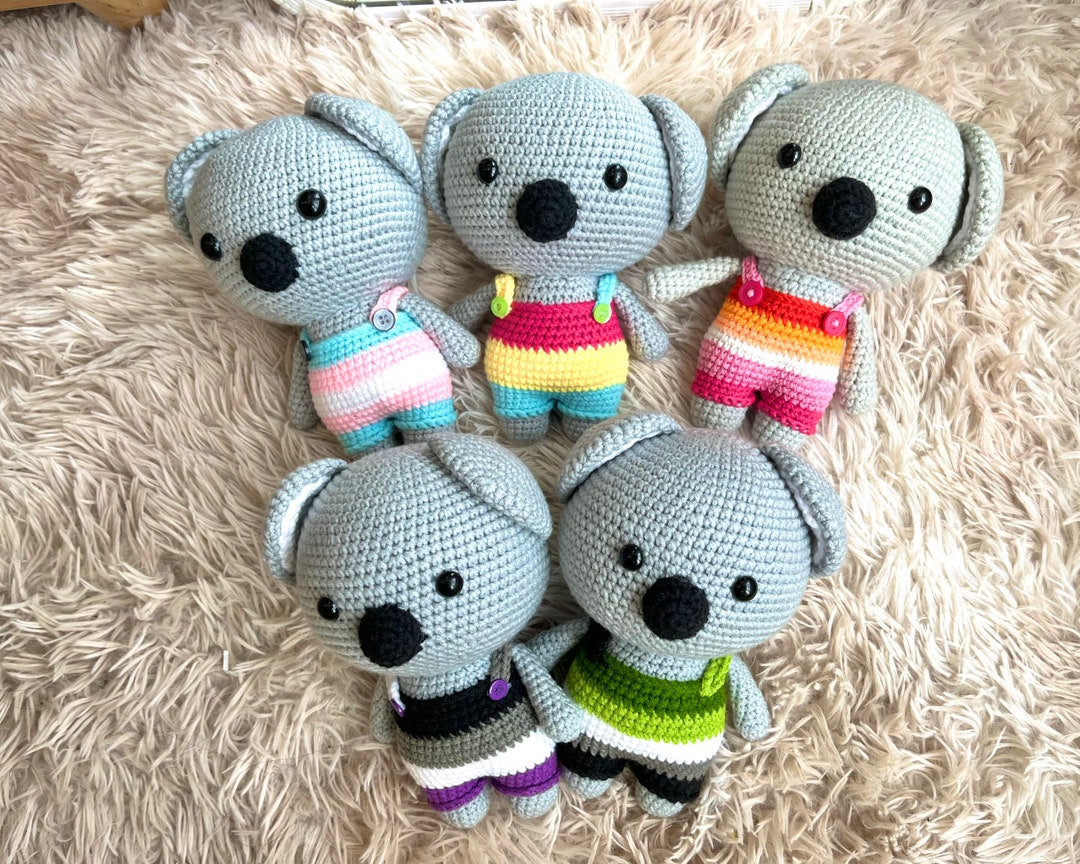 Koala LGBT Doll - Custom Rainbow Crochet Doll - Doll LGBTQ+ Koala ...