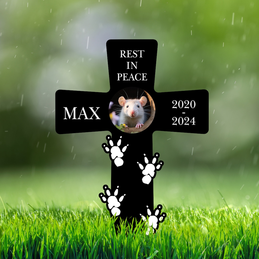Metal Grave Marker for Guinea Pig, Grave Marker Personalized Photo, Pet ...