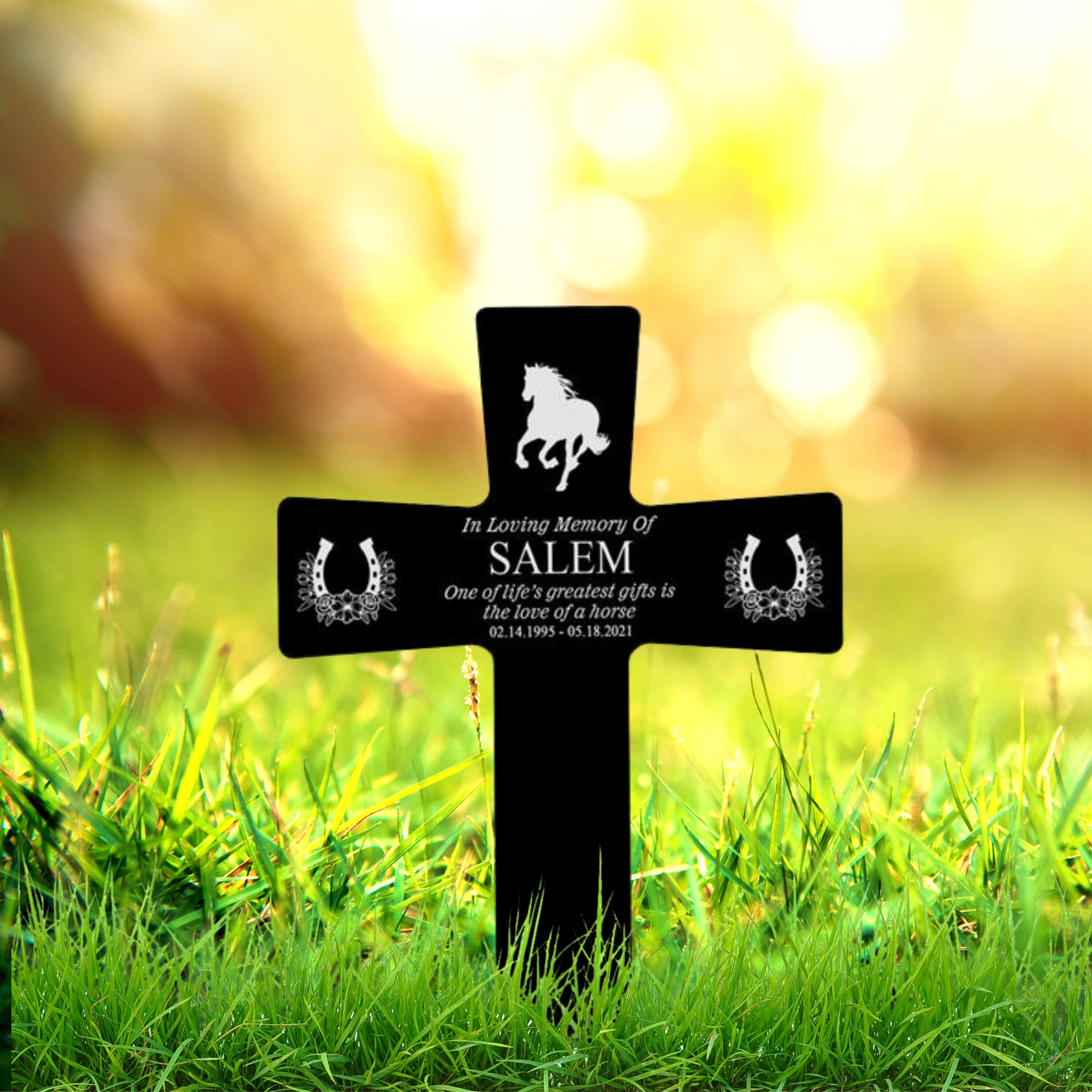 Personalized Loss of Horse Plaque, Horse Loss Grave Marker, Sympathy ...