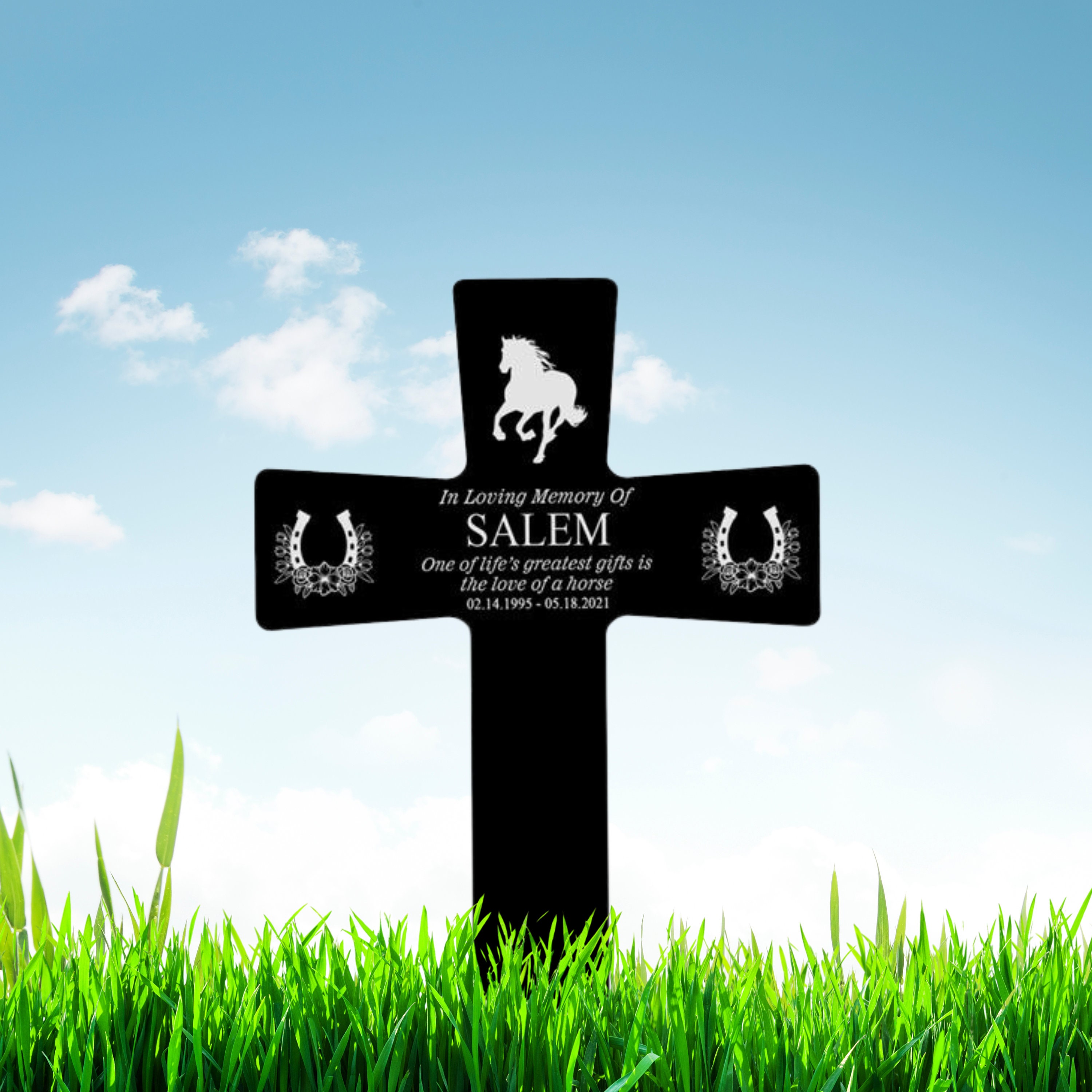 Personalized Loss of Horse Plaque, Horse Loss Grave Marker, Sympathy ...