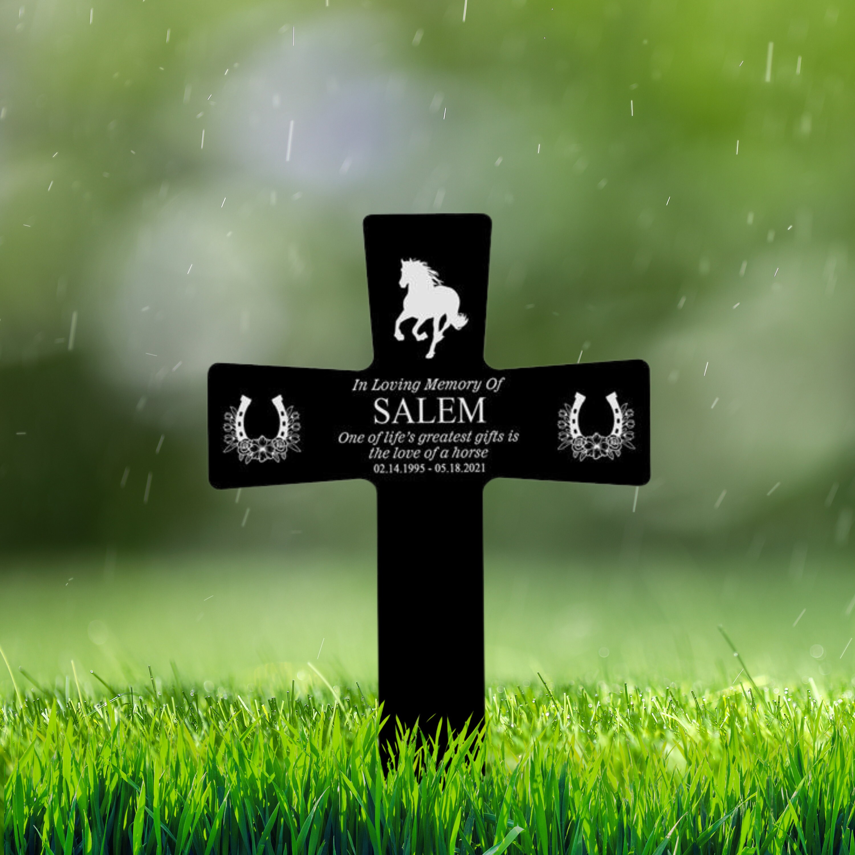 Personalized Loss of Horse Plaque, Horse Loss Grave Marker, Sympathy ...