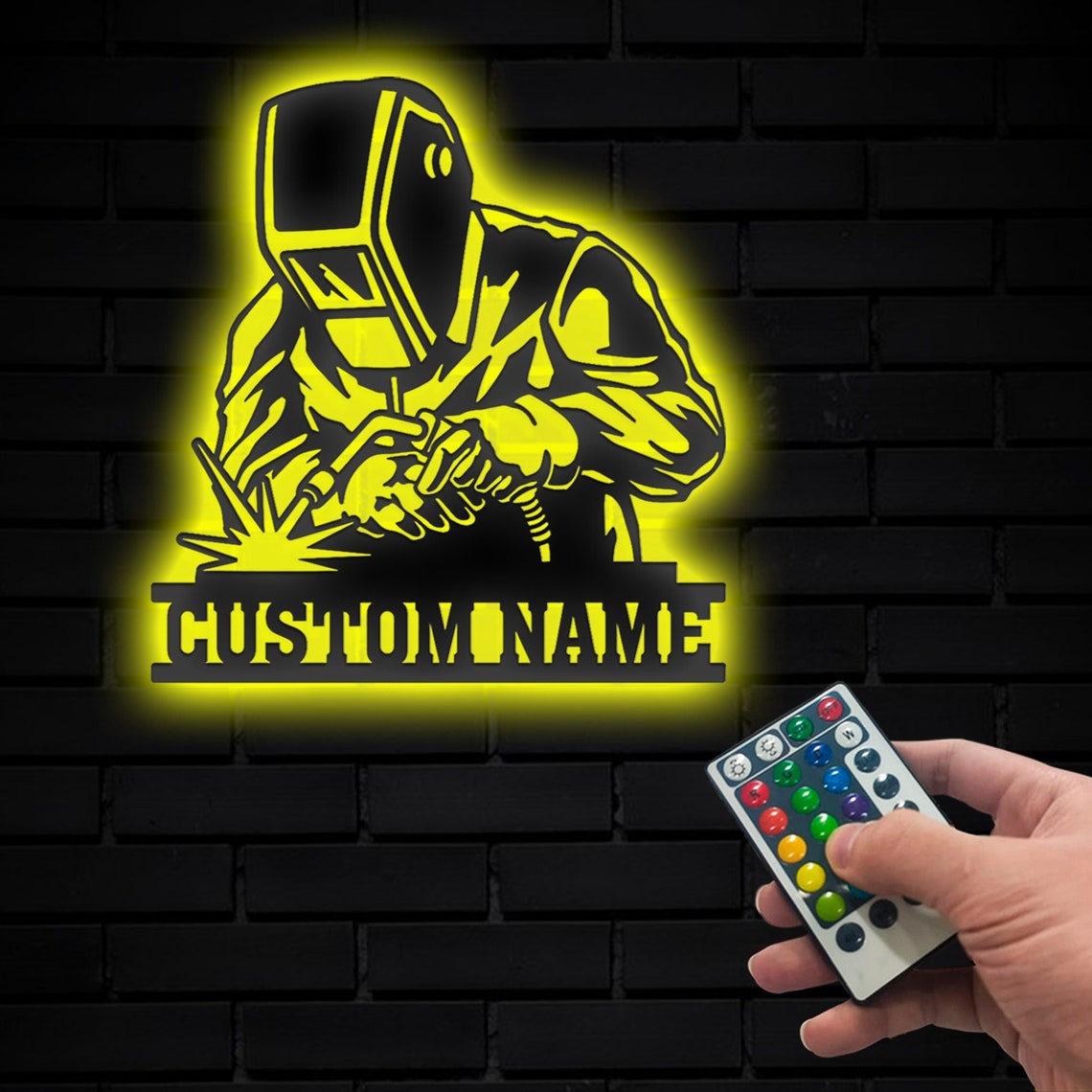 Welder Metal Wall Personalized, Custom Welder Monogram Name Sign ...