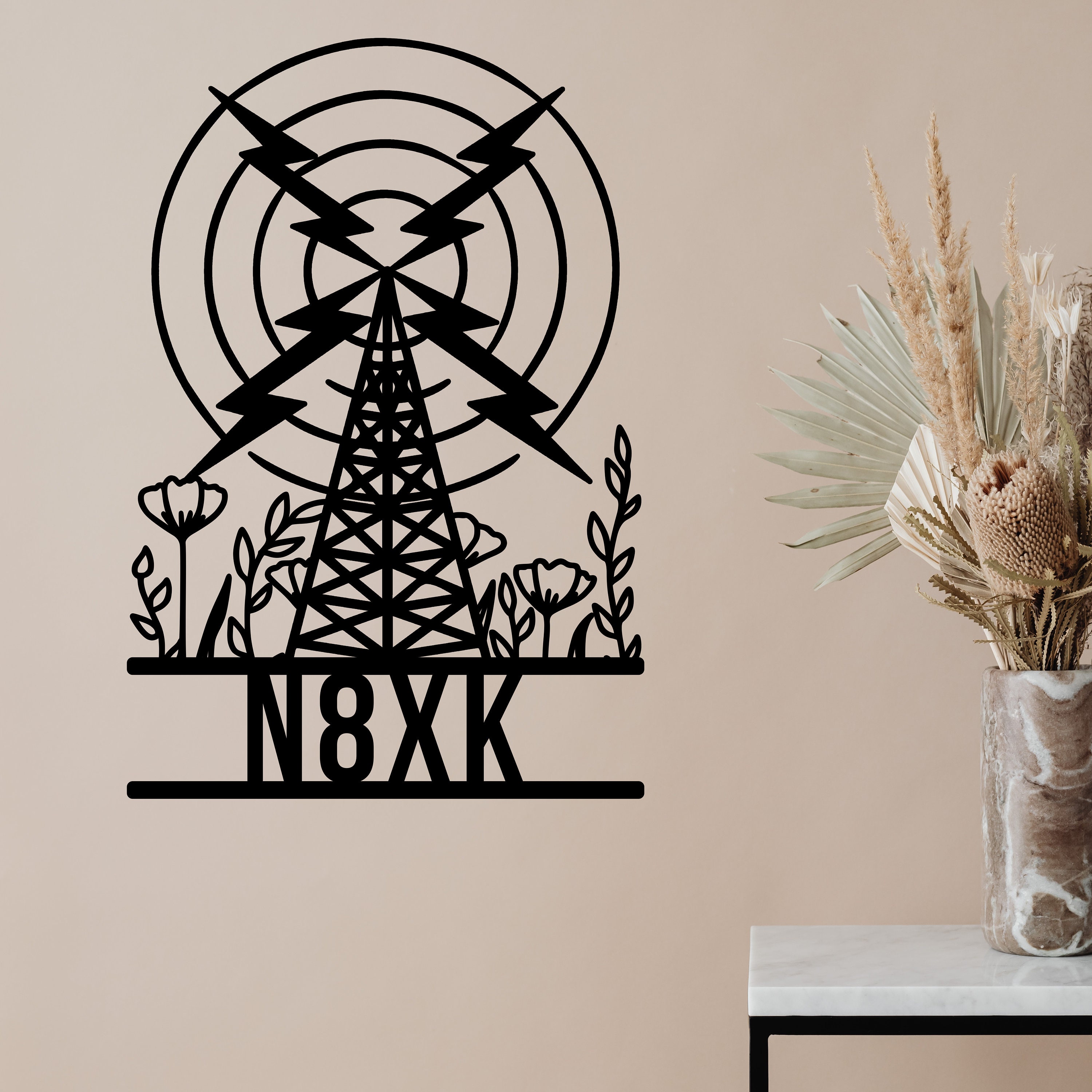 Ham Radio Metal Wall With LED Personalized Amateur Radio Wall - Etsy