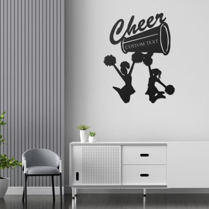 Cheerleader Custom Name Sign With LED, Cheerleading Metal Wall Art ...