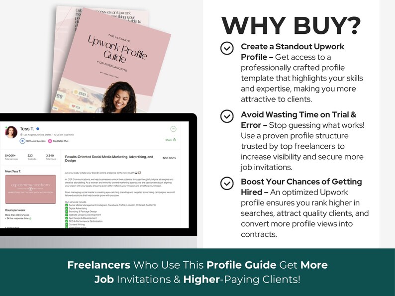 Ultimate Upwork Profile Template, Freelancer Resume Guide, Work From ...