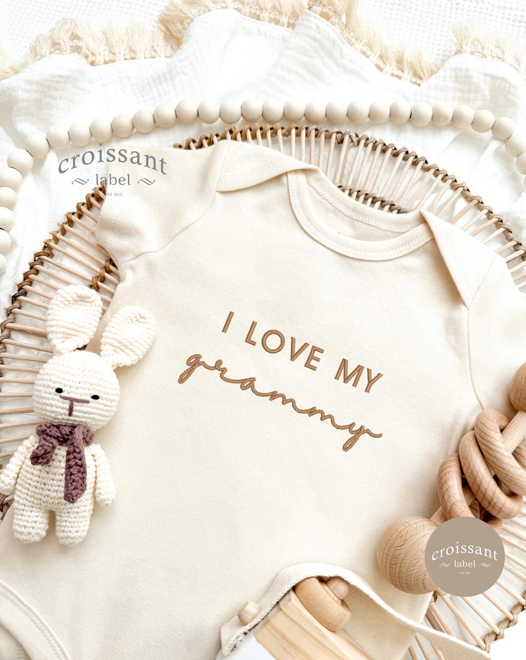 Embroidered I Love My Grammy Baby Onesies®, New Grammy Gift, Baby ...