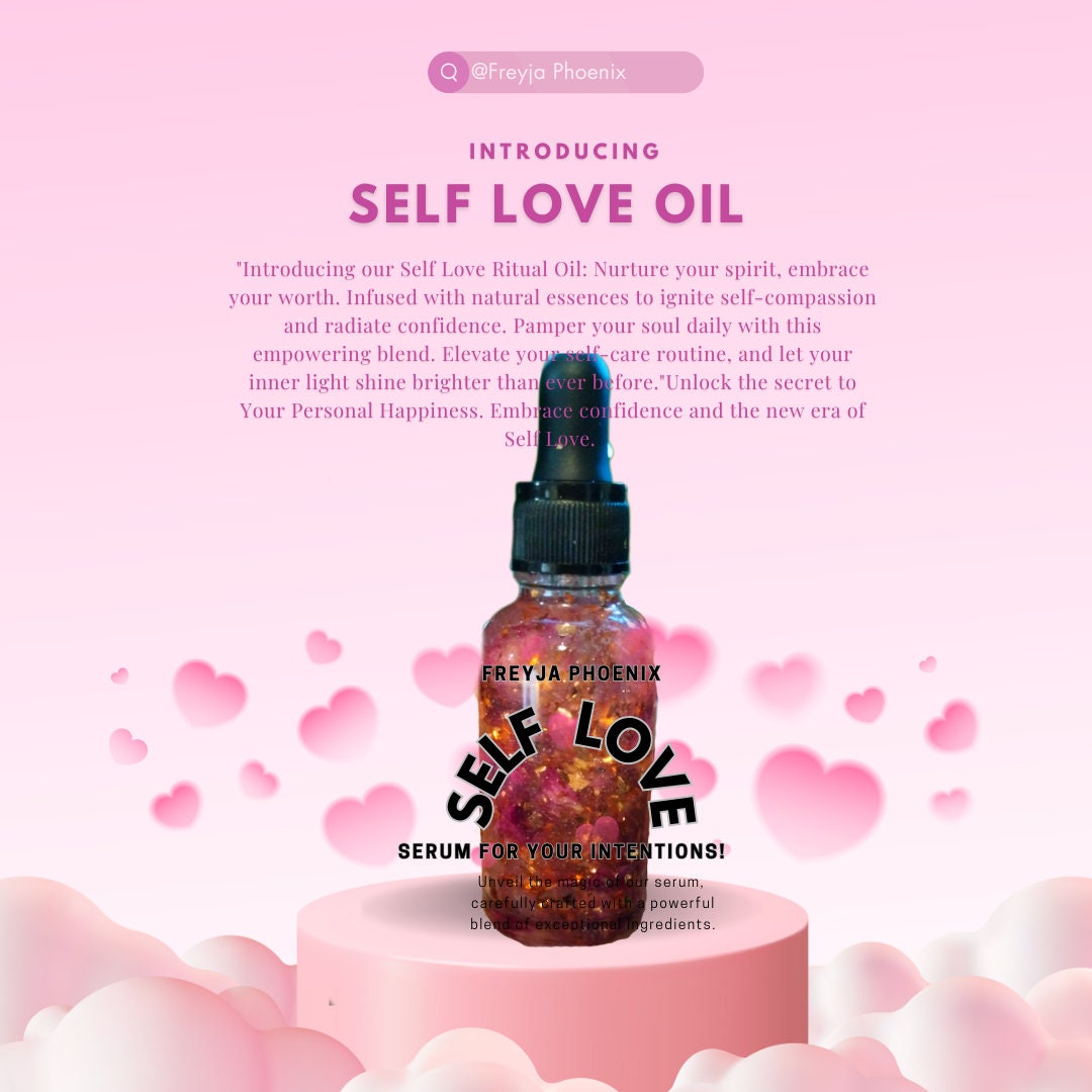 Self Love Oil Ritual Oil, Attraction Oil, Manifestation Oil, Intention ...