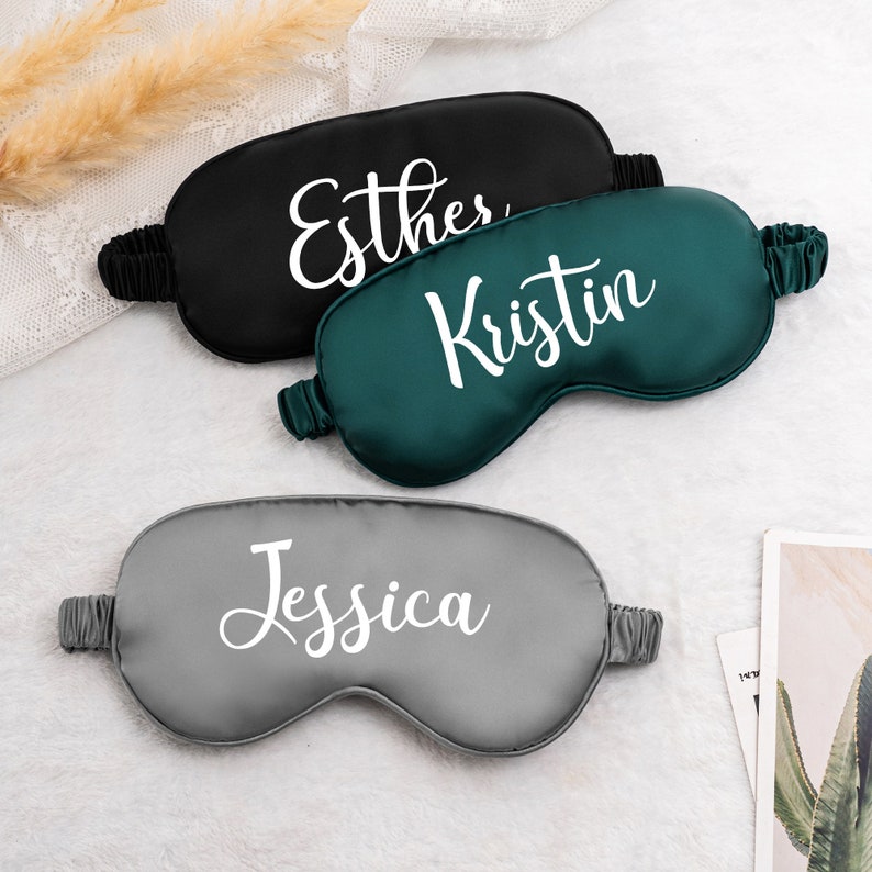 Personalized Satin Eye Mask Customized Sleeping Masks Bachelor Party