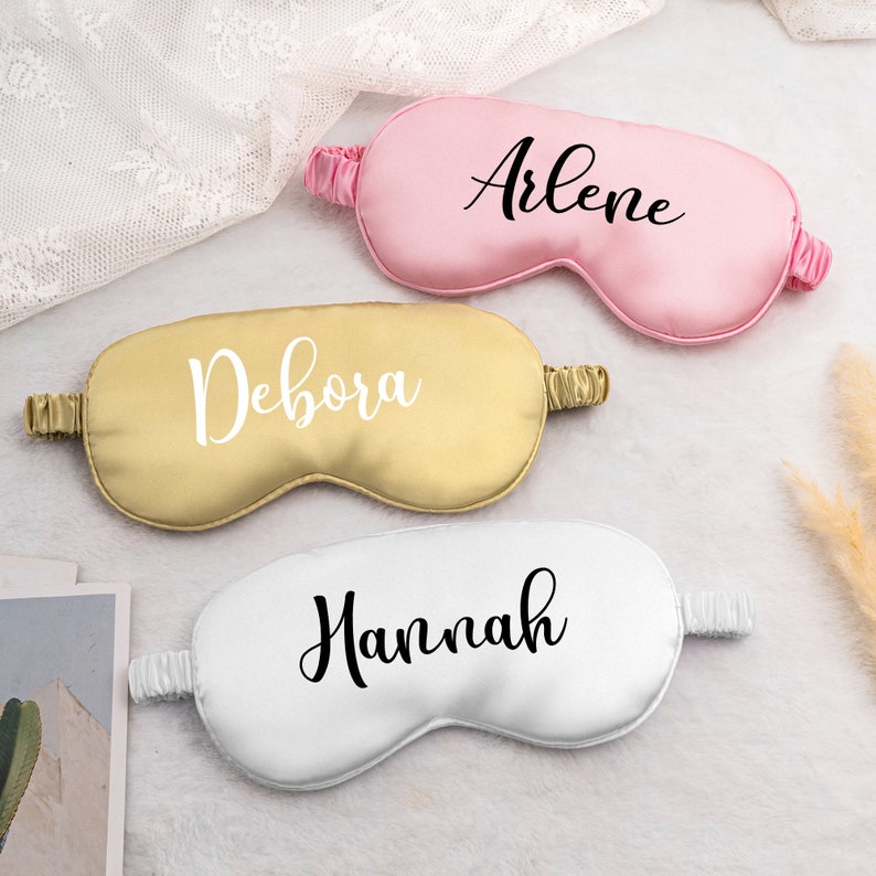 Personalized Satin Eye Mask Customized Sleeping Masks Bachelor Party
