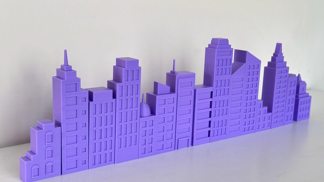 Cityscape Best Set 2: 15 3d-printed Miniature Buildings in Various ...