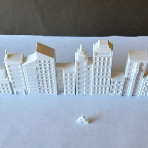 Cityscape Set D: 10 3d-printed Miniature Buildings in Various ...