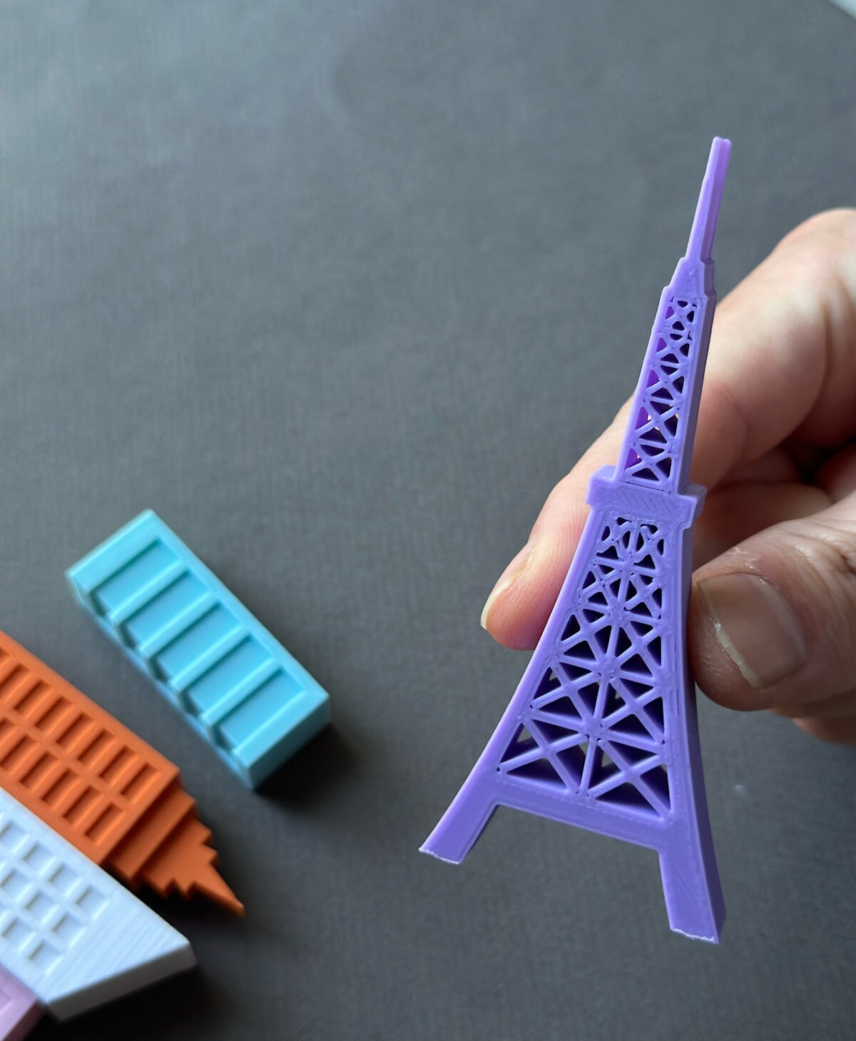 Cityscape Set A: 7 3d-printed Miniature Buildings in Various ...