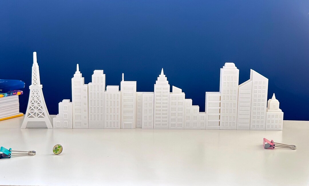 Cityscape Best Set: 15 3d-printed Miniature Buildings in Various ...