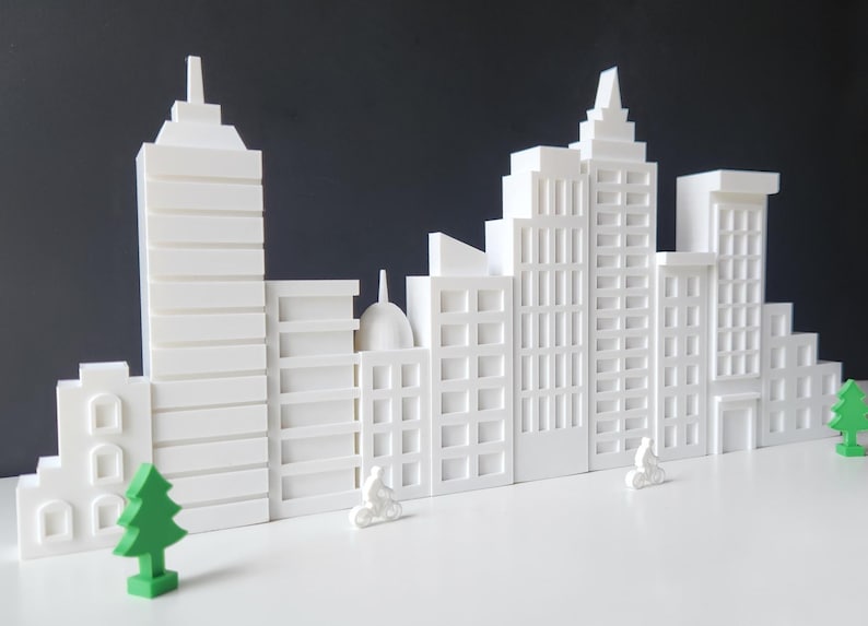 10 Miniature Buildings: 3D Printed Cityscape Architectural Styles ...