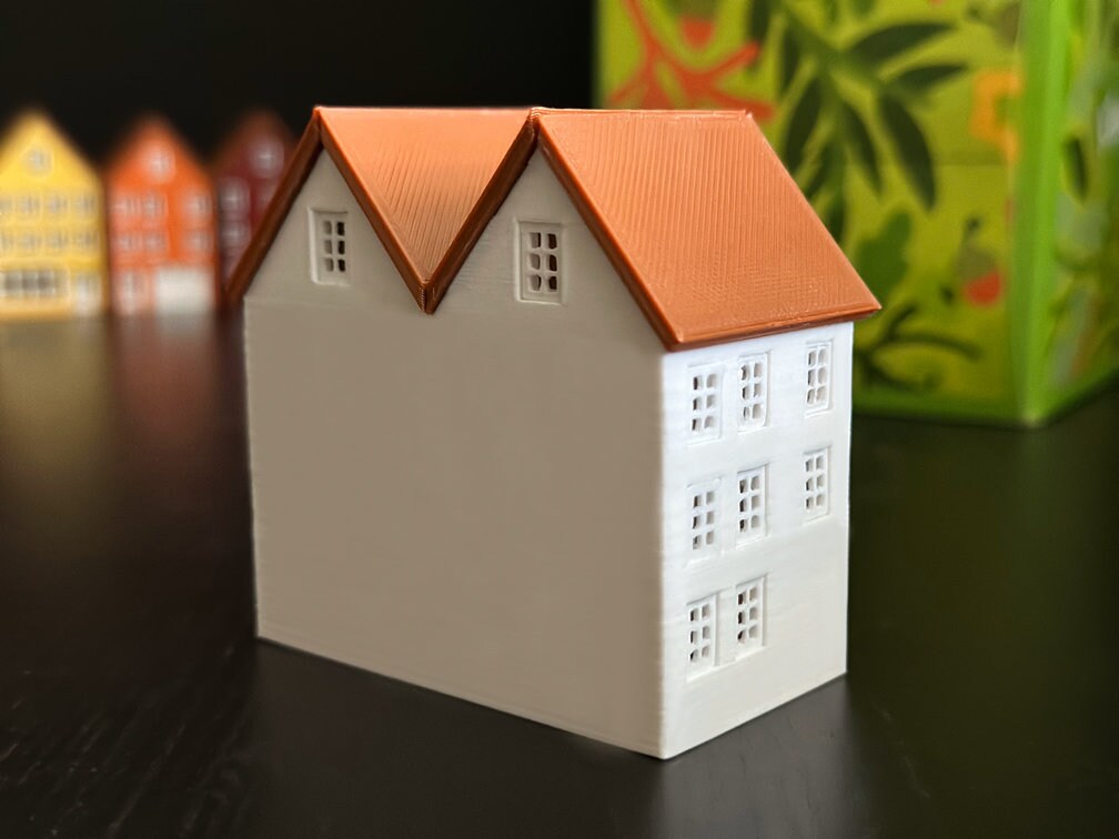 Miniature House Model #5 of Bryggen, Bergen, Norway With Bonus LED - Etsy