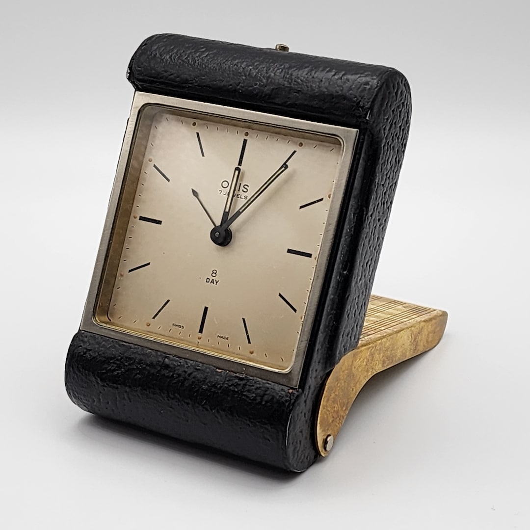 Very Beautiful Swiss Travel Alarm Clock Signed Oris 8 Days. - Etsy
