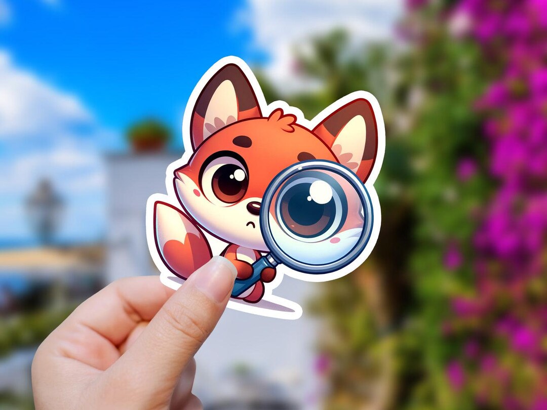 Fox With Magnifying Glass, Hunting - Etsy