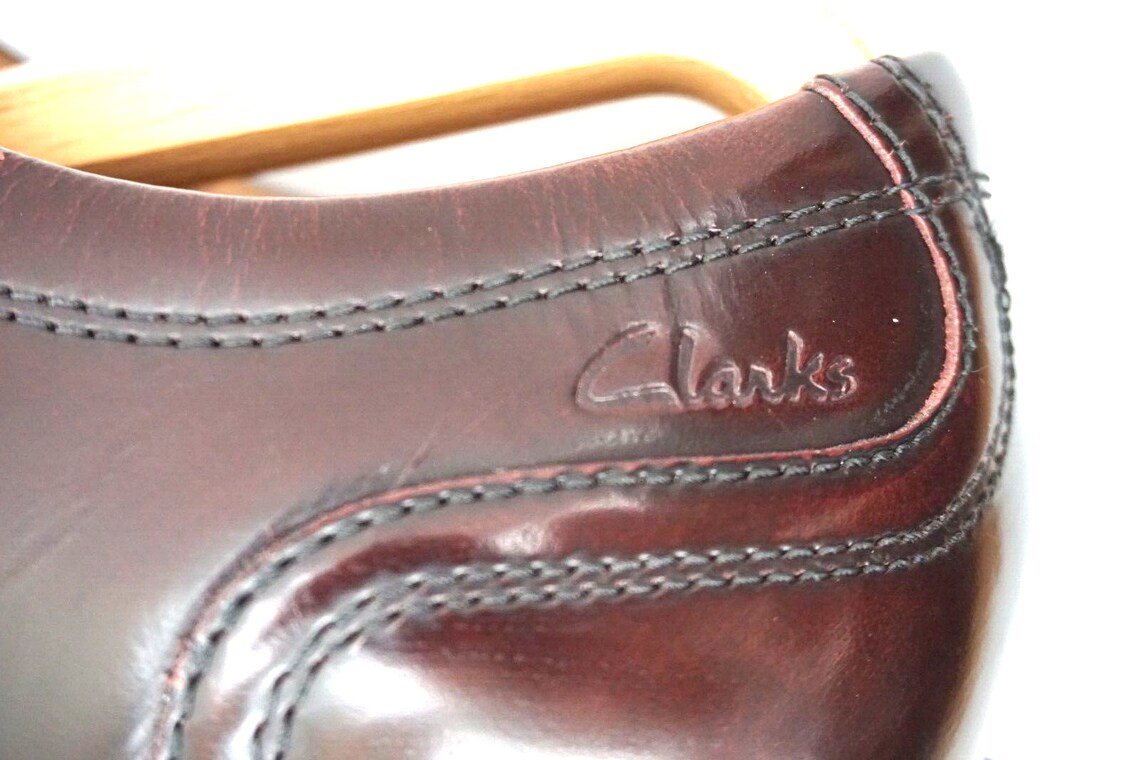 Clarks Collection Men's Brown Leather Shoe UK 8H Lace up Oxblood ...