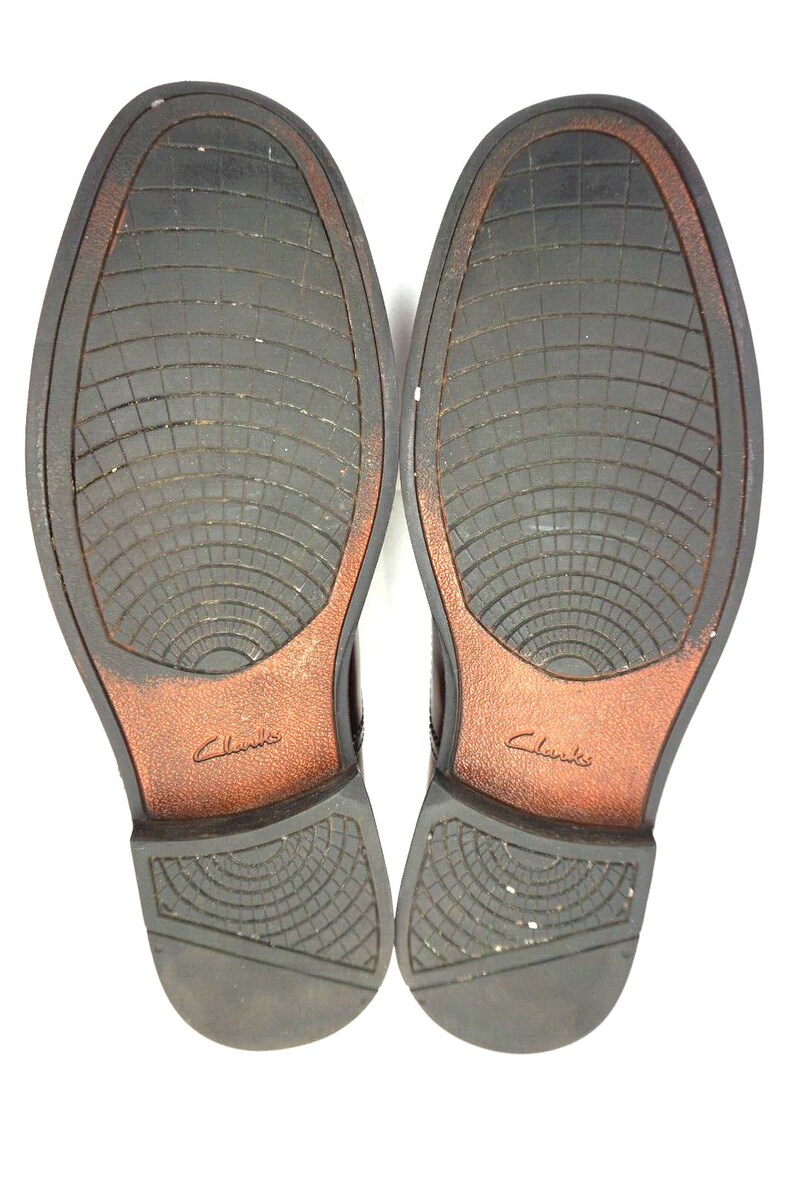 Clarks Collection Men's Brown Leather Shoe UK 8H Lace up Oxblood ...