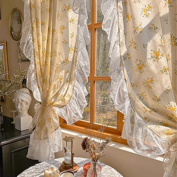 Ruffled Curtains - Etsy