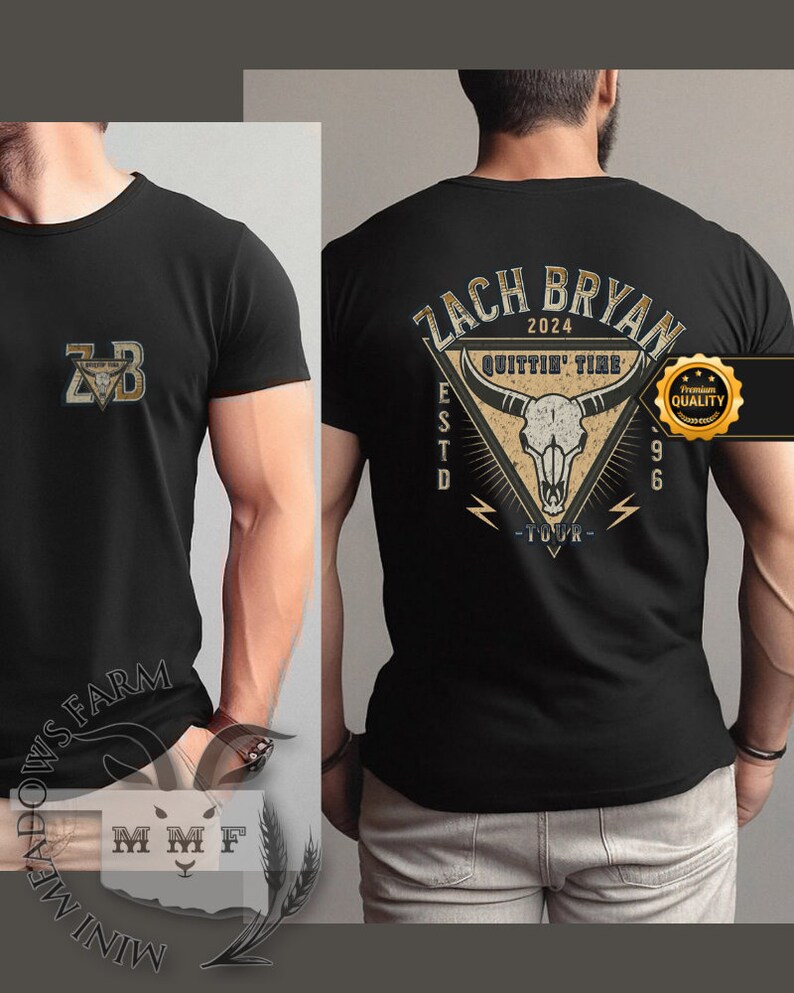 Zach Bryan Shirt, Womens Zach Bryan Shirt, Quittin Time Concert T Shirt ...