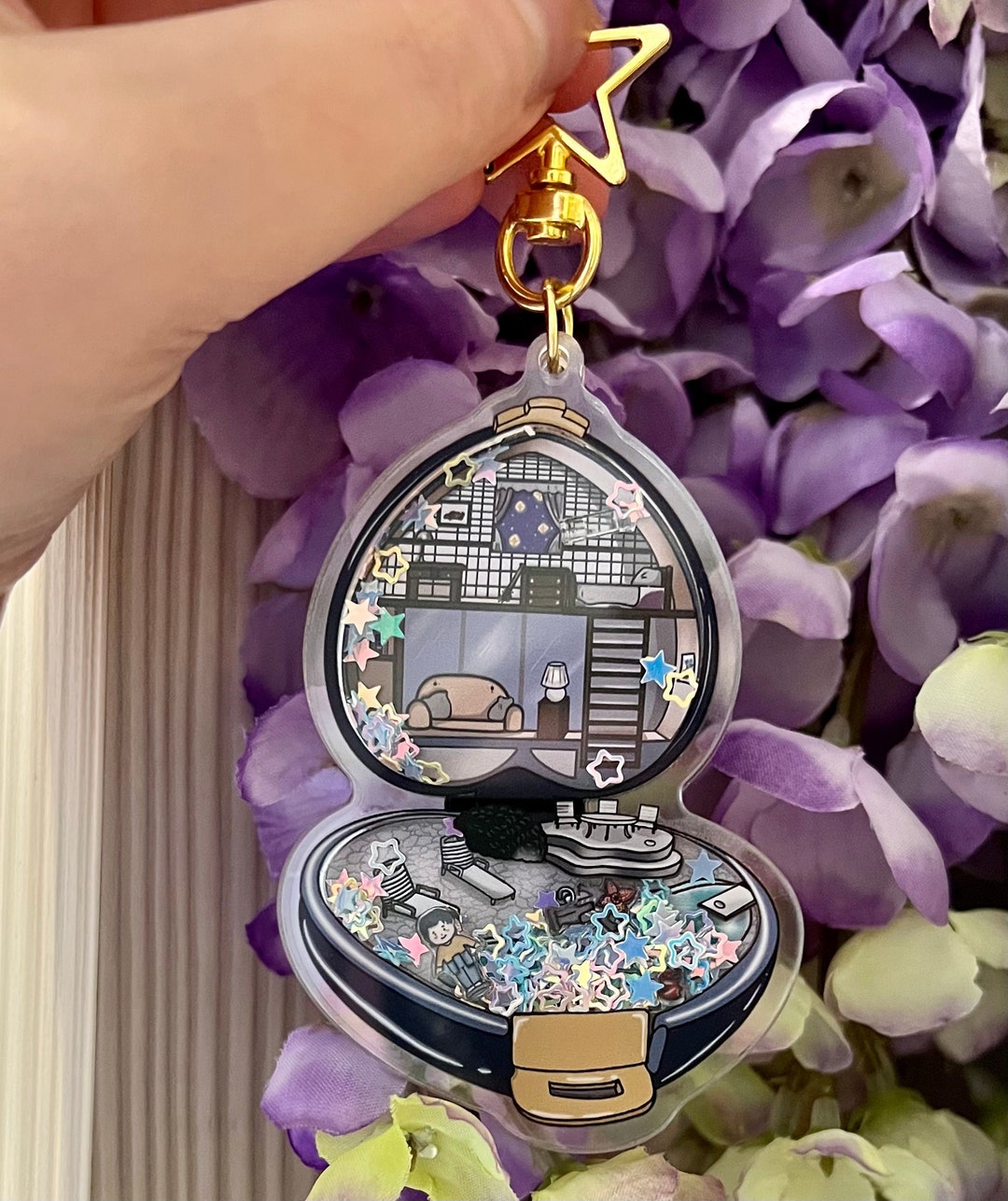 Steve Harrington Polly Pocket Shaker Keychain, Stranger Things PREORDER ...