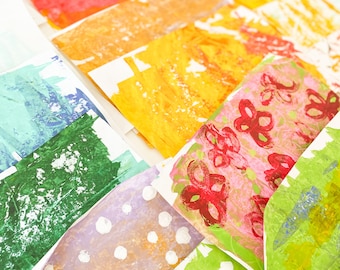 Mixed Media Collage Printable Papers #1 - Etsy