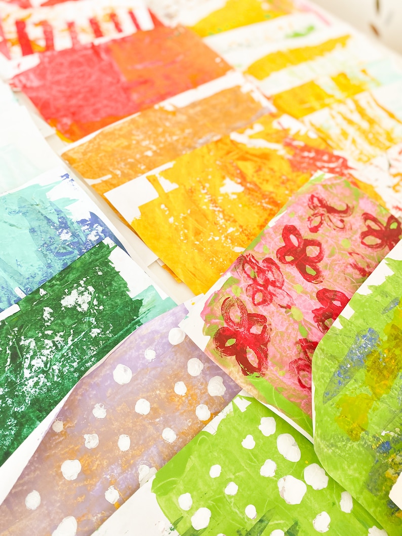 Mixed Media Collage Papers - Etsy