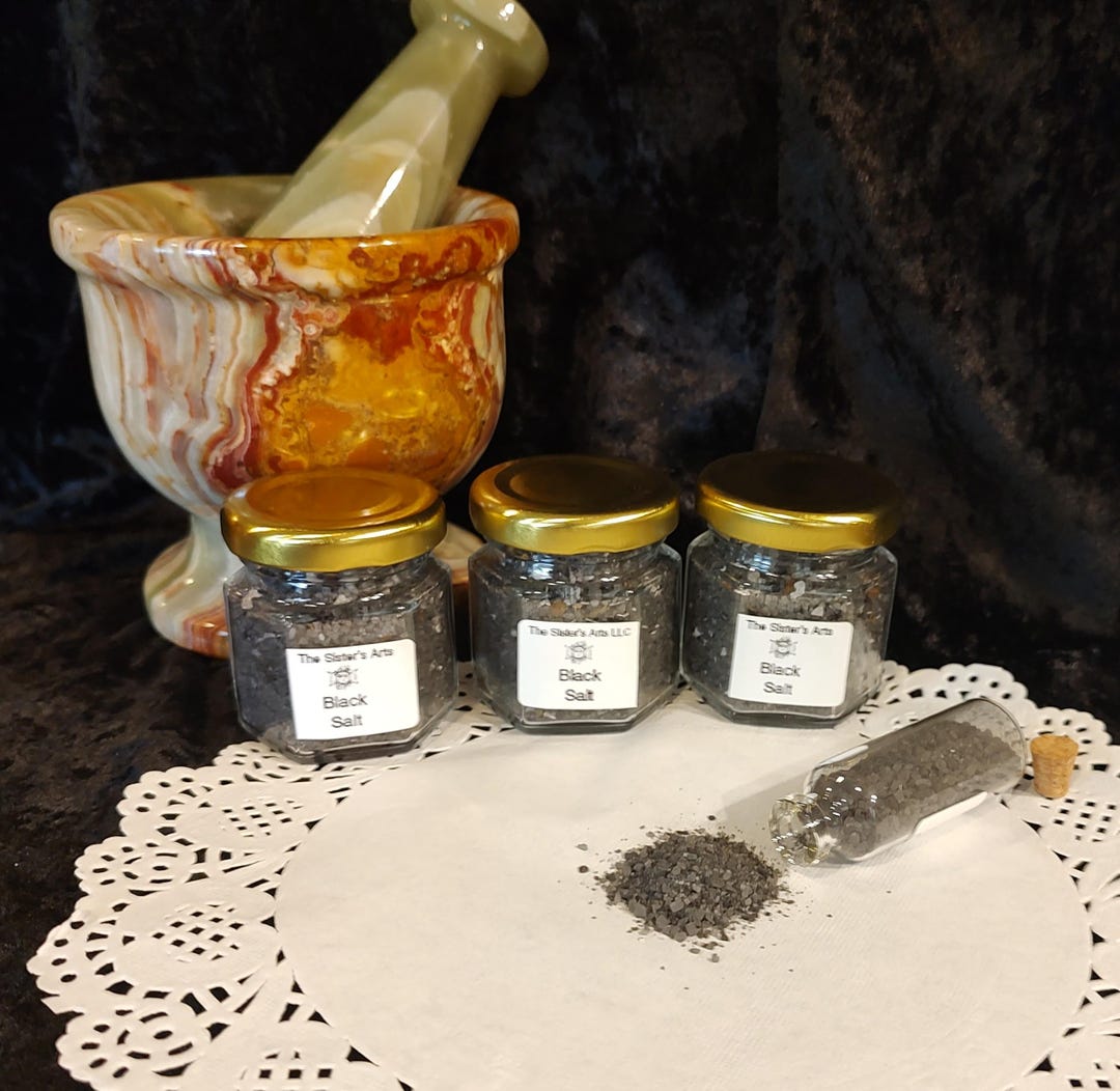 Black Ritual Salt, Casting Salts - Etsy