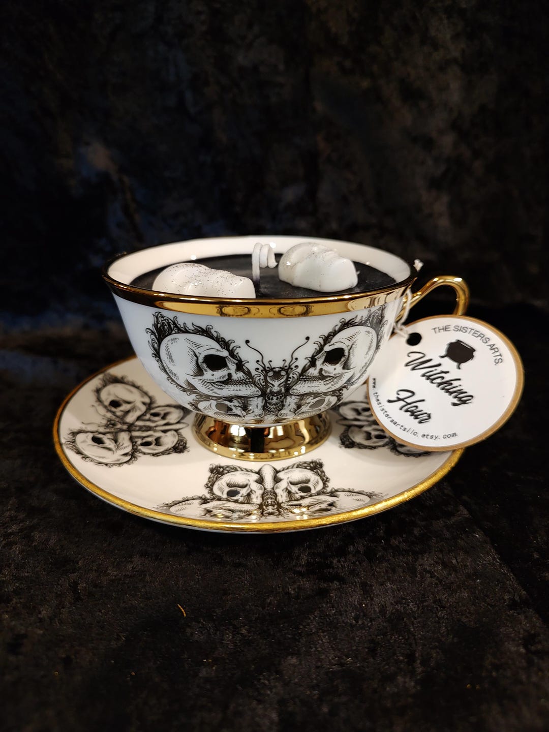 Poison Tea Cup Candles, Gothic Tea Cup Candles - Etsy