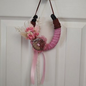 Western Horseshoe Wall Decor, Pink Floral - Etsy