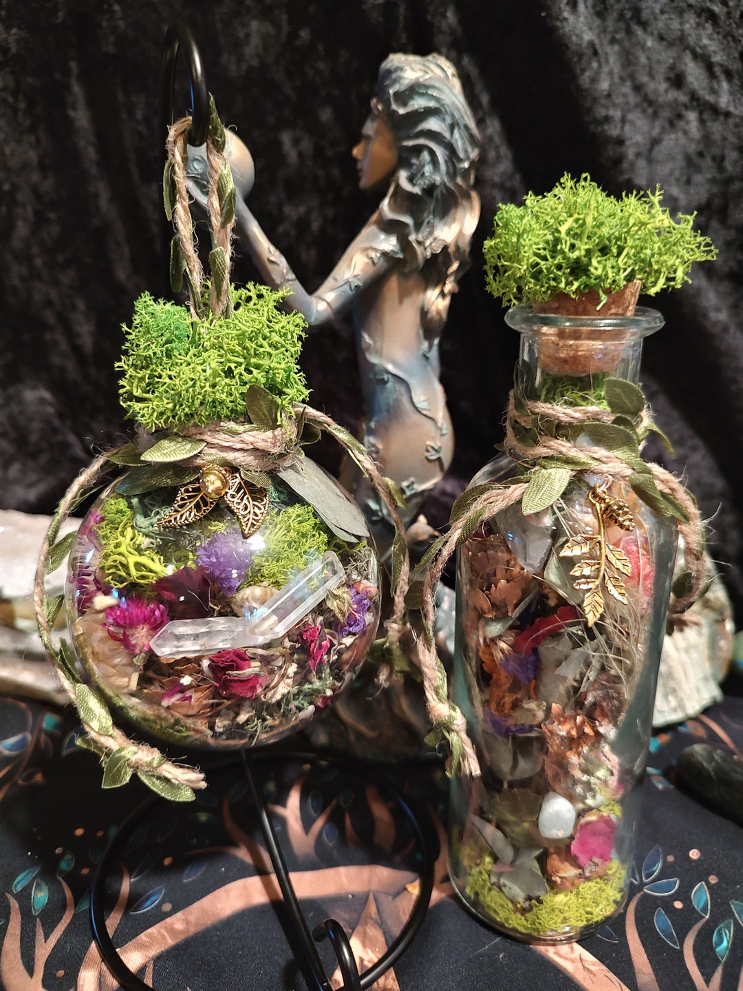 Goddess Collection Witch Bottle Witch Ball Gaia Yemaya - Etsy