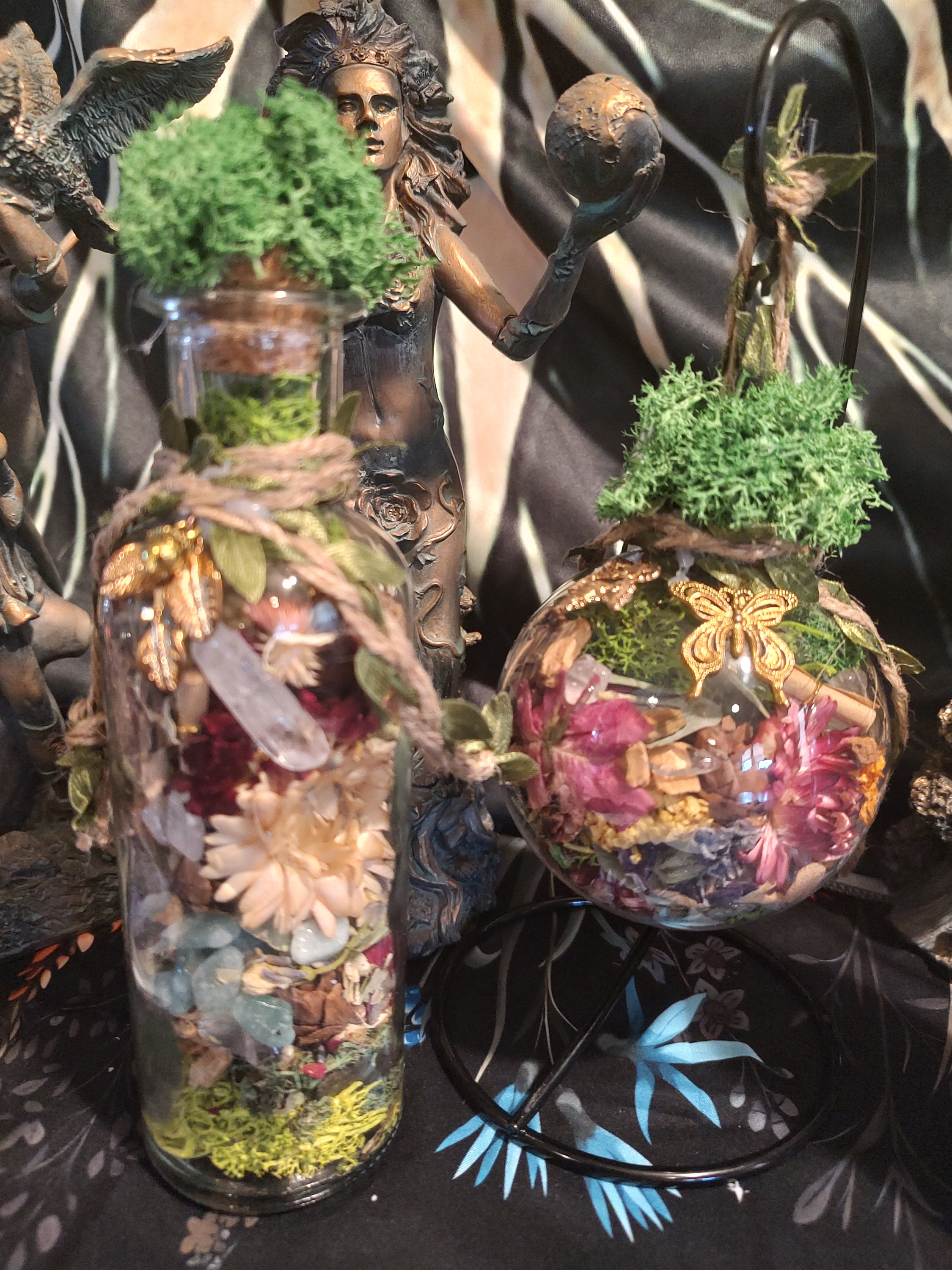 Goddess Collection Witch Bottle Witch Ball Gaia Yemaya - Etsy