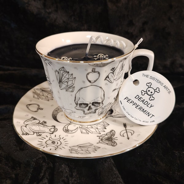 Skull Tea Cup - Etsy