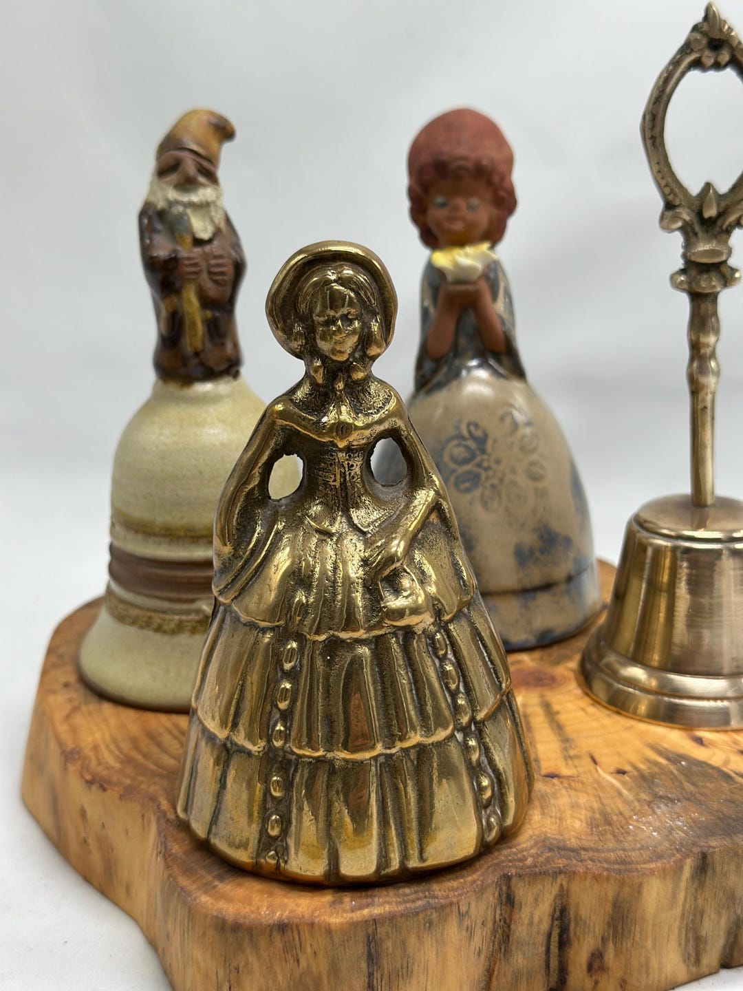 Vintage Bell England Scandinavian Brass Victorian Woman Bell Collection ...