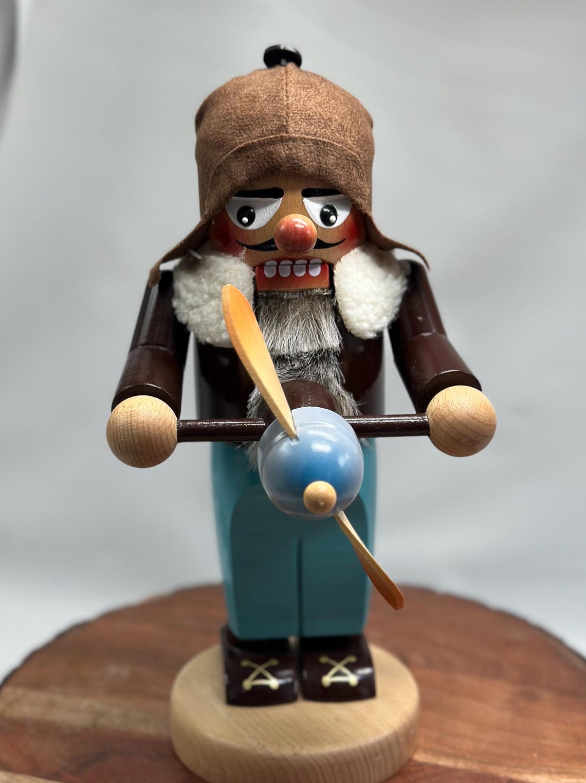 Vintage Steinbach Nutcracker Aviator Pilot 10" German Volkskunst - Etsy