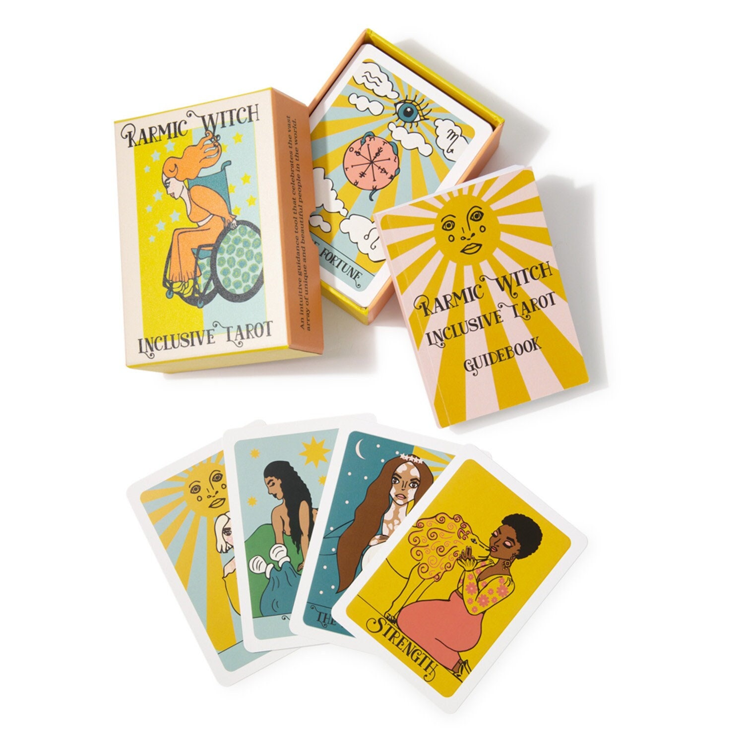 The Karmic Witch Inclusive Tarot Deck - 78 Cards, Fully Illustrated, 5 ...