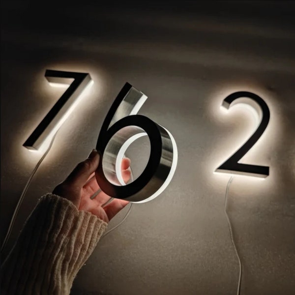 Led House Numbers - Etsy