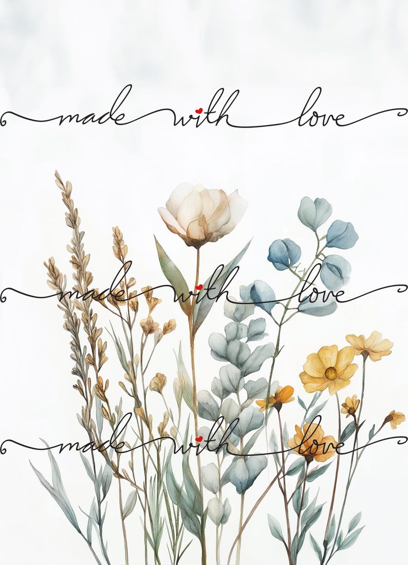 Printable Watercolor Flowers - Etsy